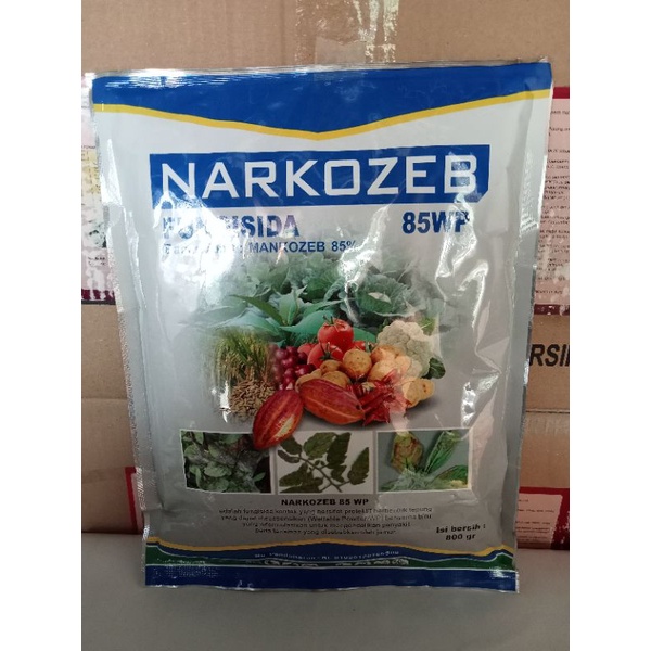 Jual Fungisida NARKOZEB 85WP 800gram Bahan aktif Mankozeb Biru Obat ...