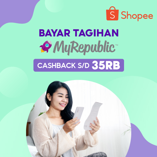 Bayar Tagihan MyRepublic Kamu & Dapatkan Cashback s/d 35RB