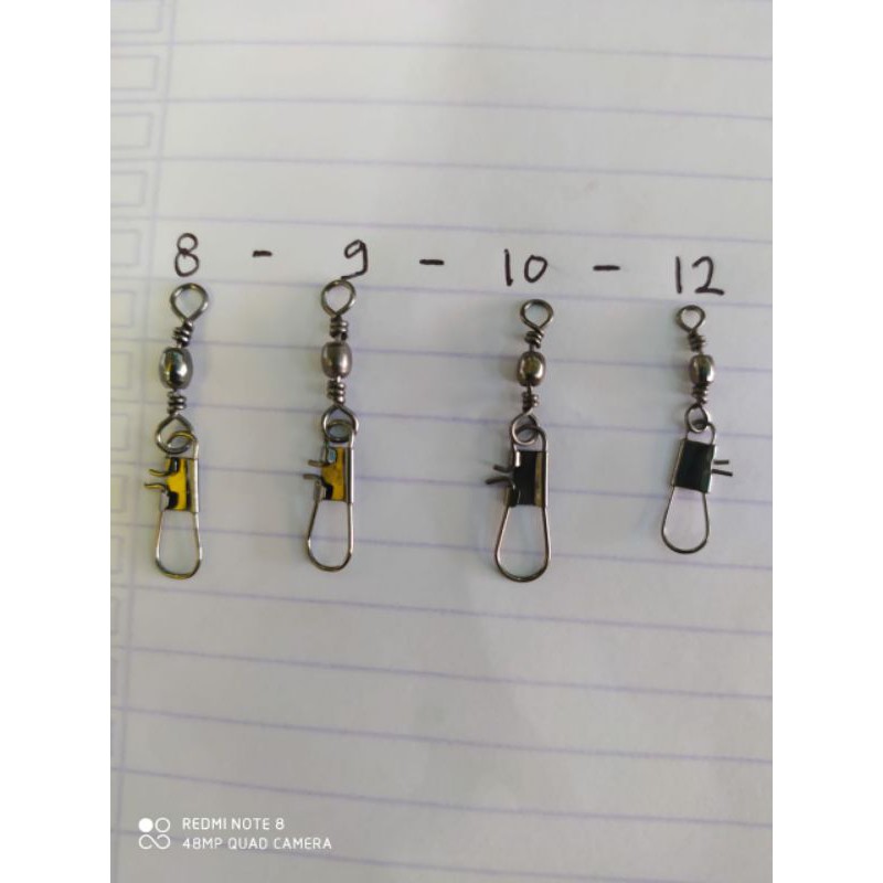 Jual Snap Double Rolling Swivel Catfish Isi 12 Pcs | Shopee Indonesia