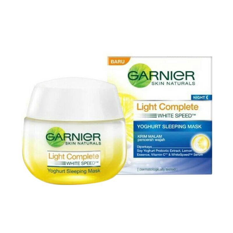 Jual Garnier Light Complete Yoghurt Sleeping Mask Night 50ml / 20ML ...