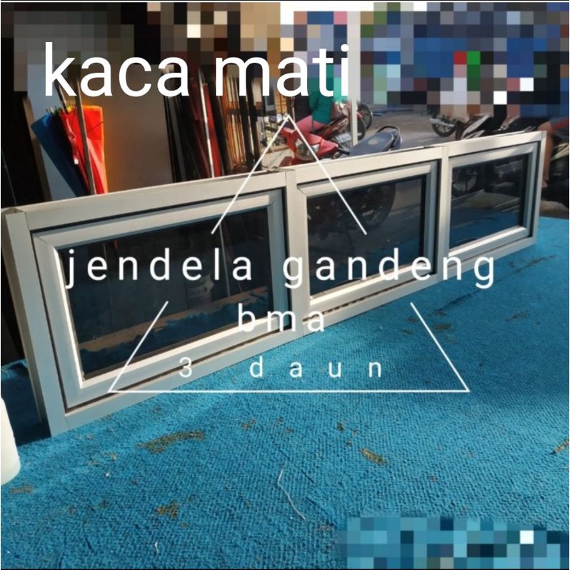 Jual kusen kaca mati 40x180 aluminium kaca | Shopee Indonesia
