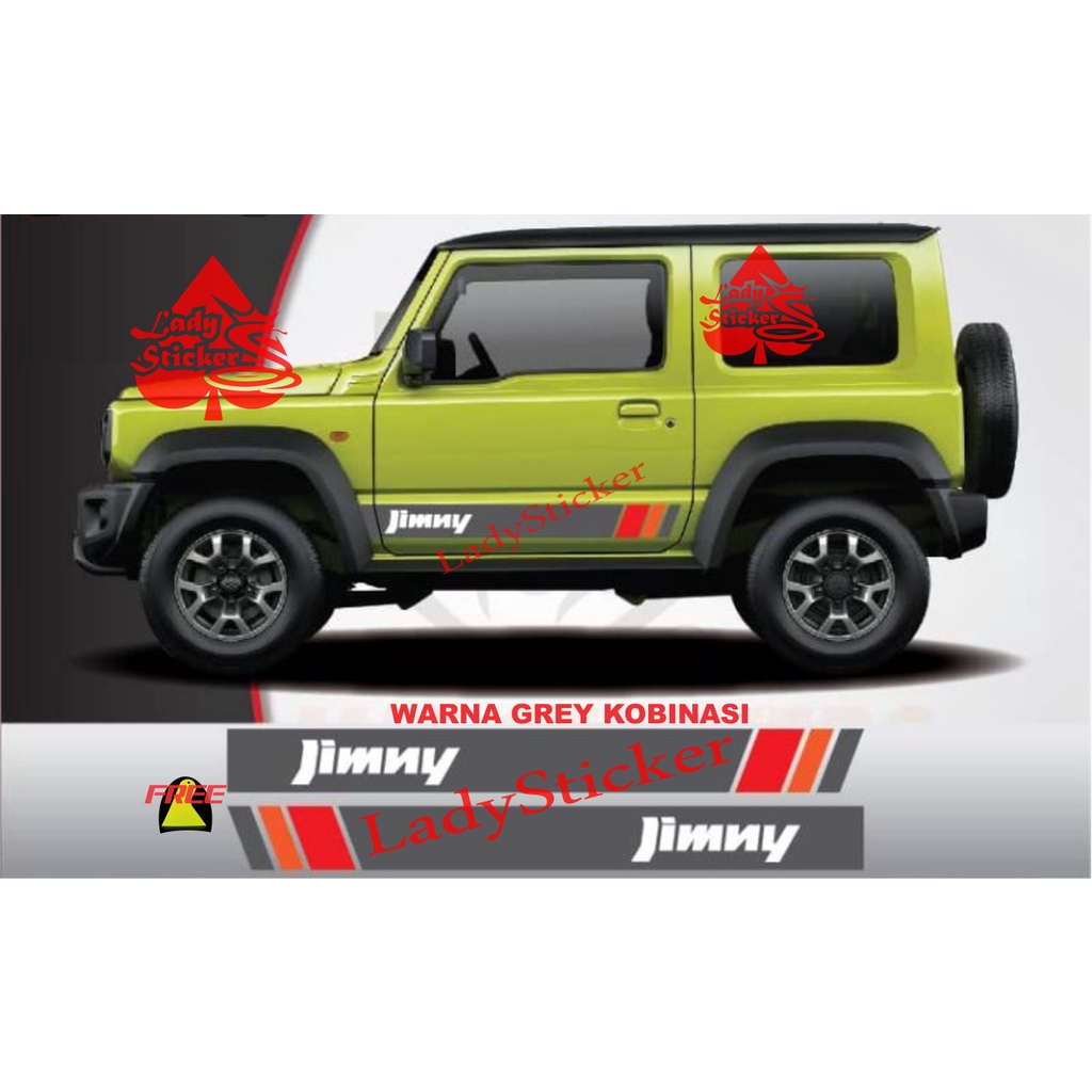 Jual STICKER MOBIL SUZUKI JIMNY STRIPING STICKER LIST SAMPING MOBIL ...