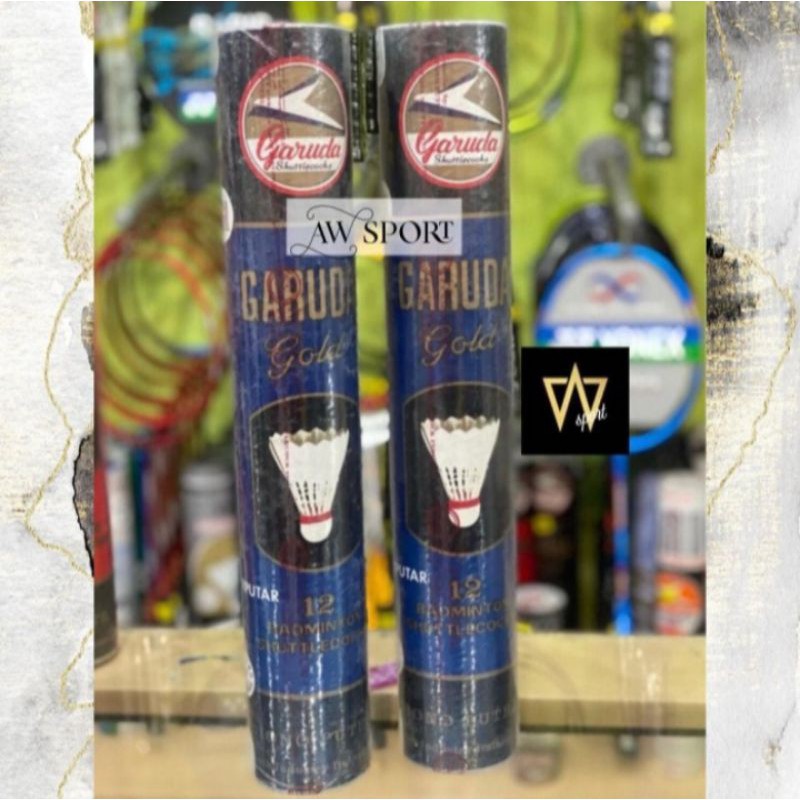 Jual Shuttlecock GARUDA GOLD BIRU isi 12 Original / Kock Garuda / Cock ...