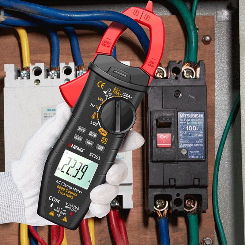 Jual Tang Amper Ampere Clamp Meter Digital Cek Arus Listrik ST191 ...