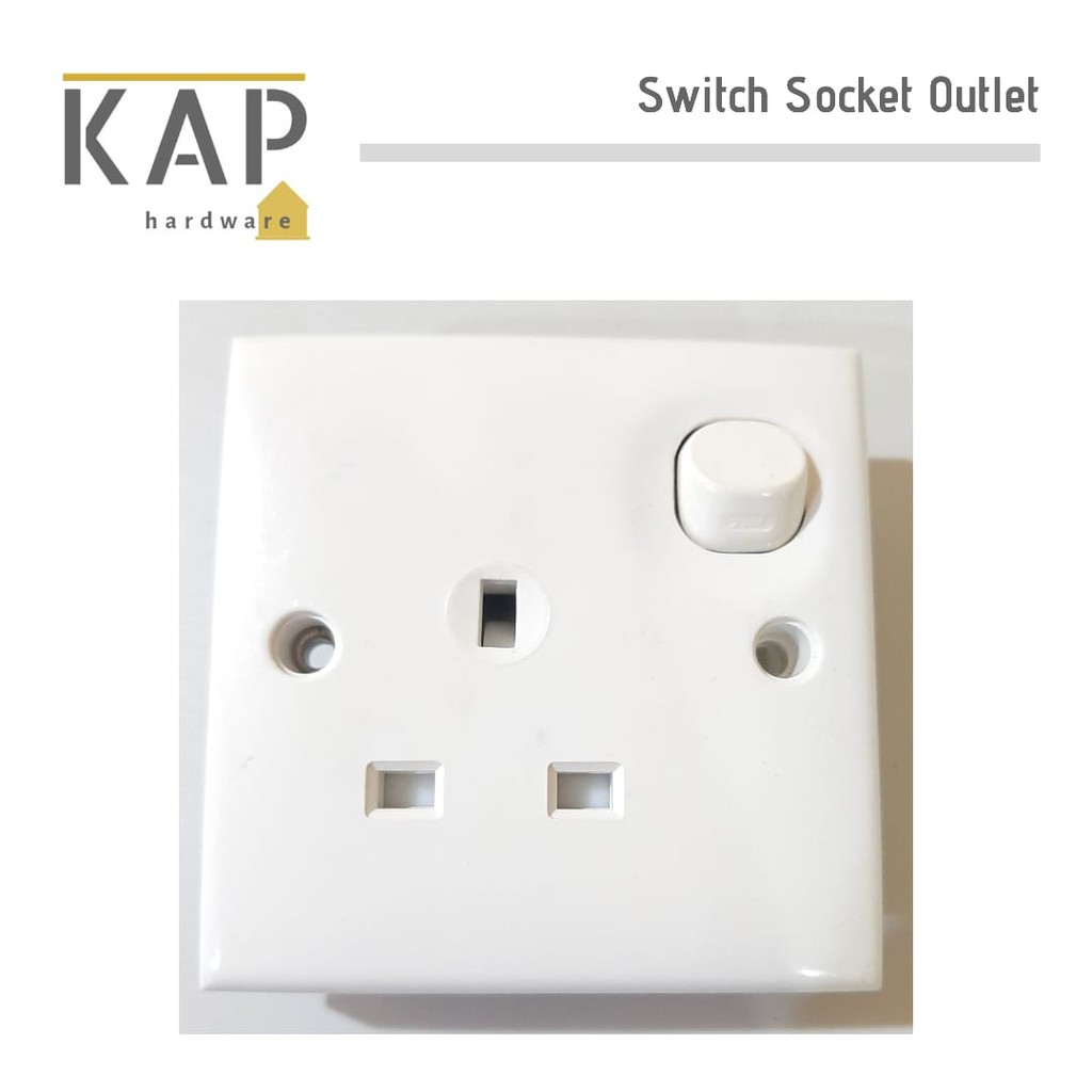 Jual Stop Kontak Switch Socket Outlet 1x3A Batam | Shopee Indonesia