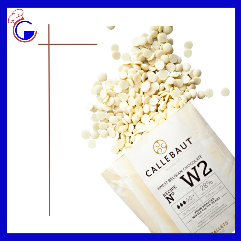 Jual Callebaut White Callets W2 / Cokelat Couverture Repack-100Gr ...