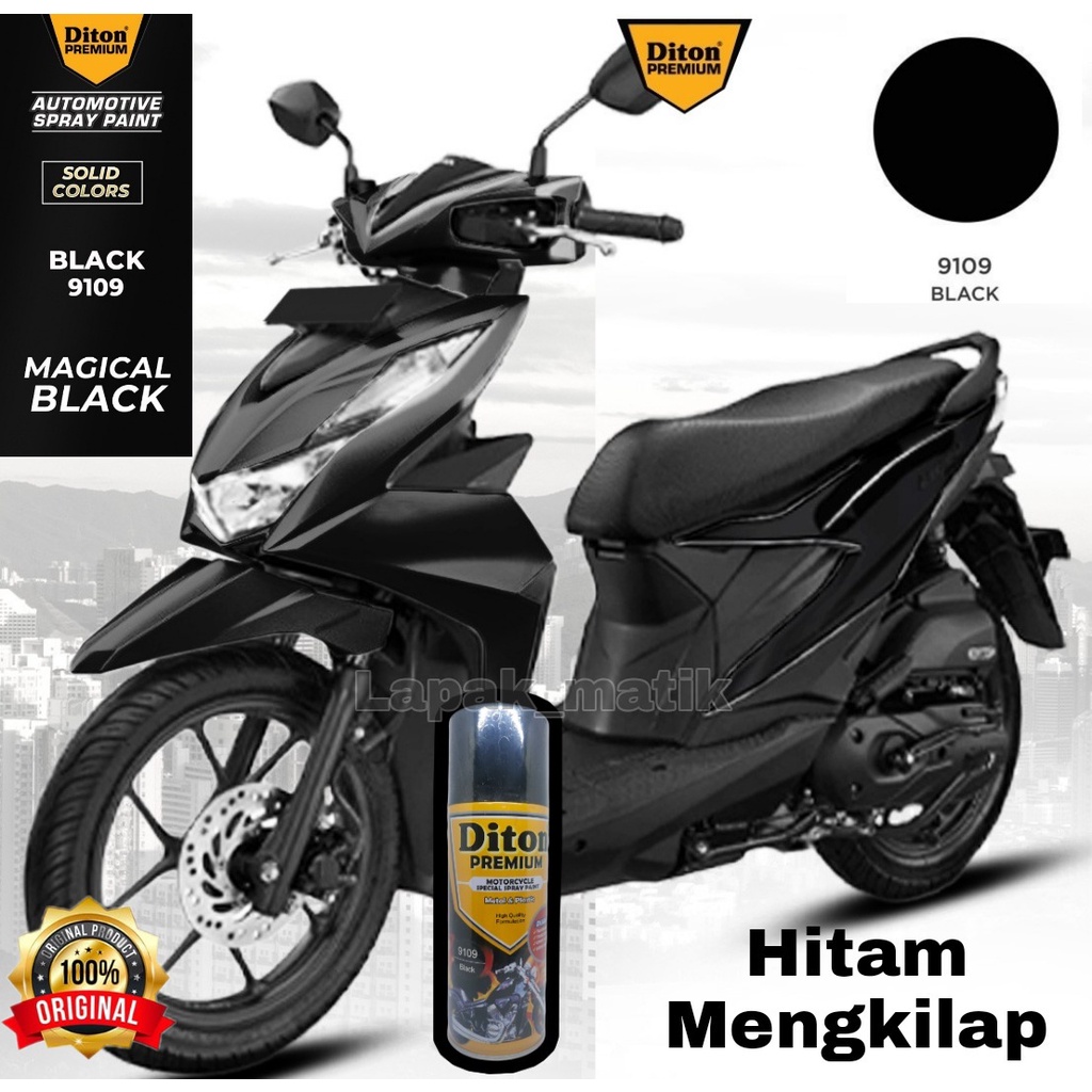 Jual Pilok DITON PREMIUM Hitam Black 9109 400ml hitam mengkilap ...