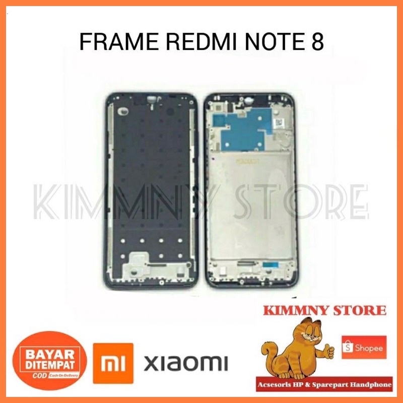 Jual FRAME BEZZEL BEZEL TULANG TENGAH TATAKAN LCD XIAOMI REDMI NOTE 8 ...