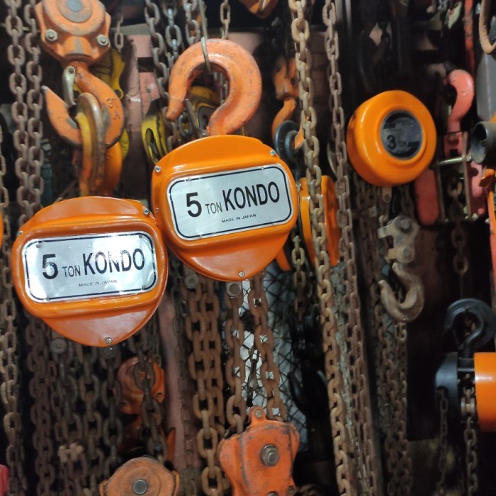 Jual Katrol Tekel Chain Block 1,5 Ton x 5 Meter Merk KONDO | Shopee ...