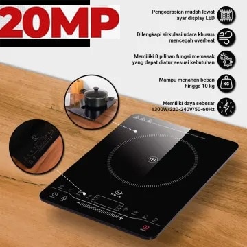 Jual Kompor Induksi Kels Terra TERRA INDUCTION COOKER BLACK | Shopee Indonesia