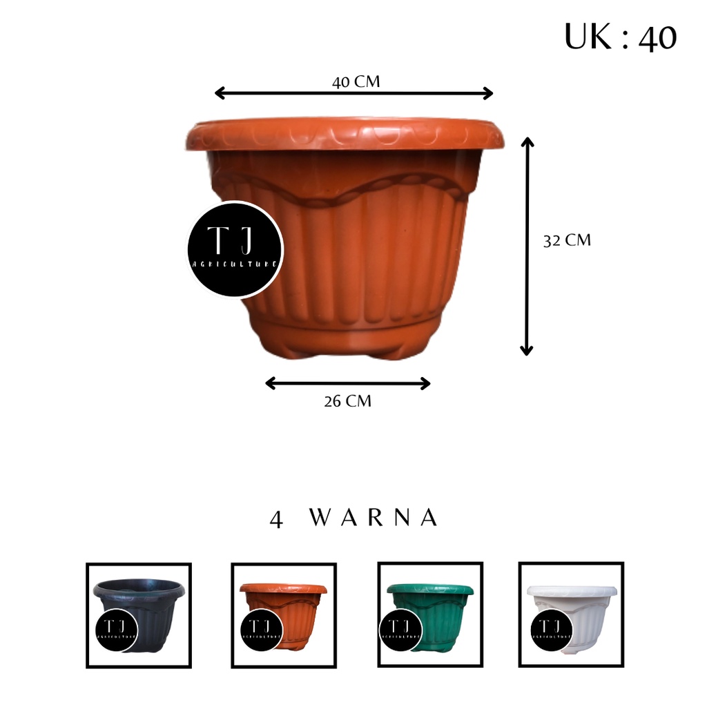 Jual Pot Mio Shallom KB Uk 40 | Pot Shallom Mio Ori Pot Bunga Bulat ...