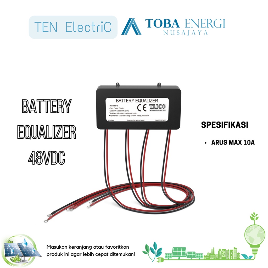 Jual Taico Battery Equalizer / Battery Balancer / BMS Aki / Accu 48Vdc ...