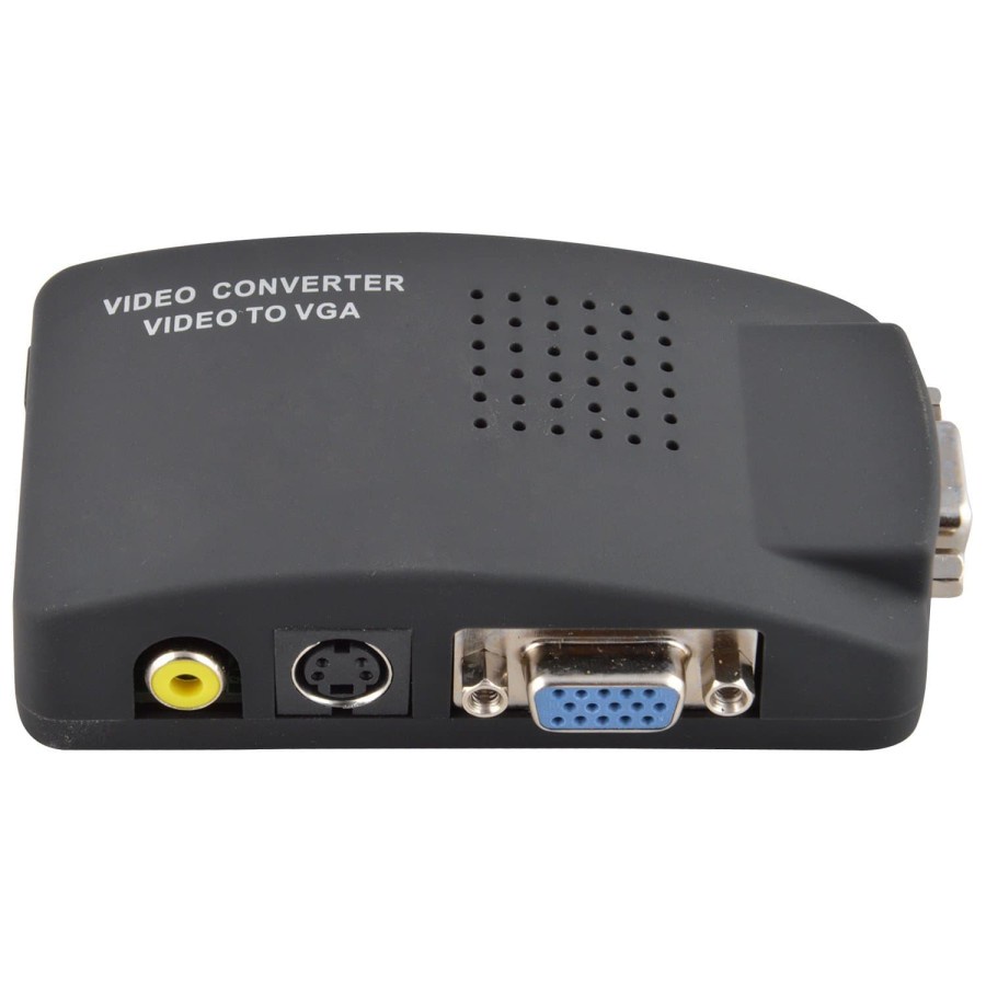 Jual Converter Tv To Pc Konverter Av To Vga With Adaptor | Shopee Indonesia