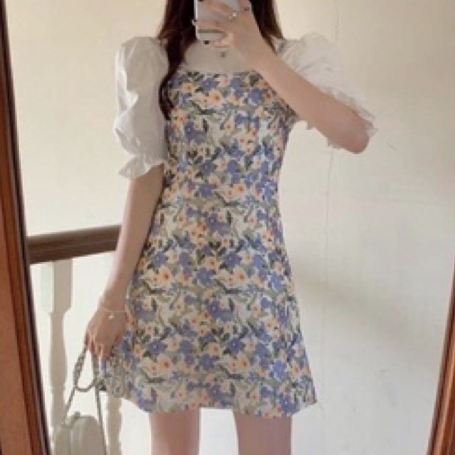 Jual Mini Dress motif bunga | Shopee Indonesia