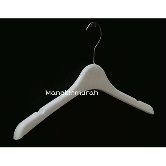 Jual Hanger Baju Plastik | Hanger Plastik Putih 151 ( 12 PCS ) | Shopee ...