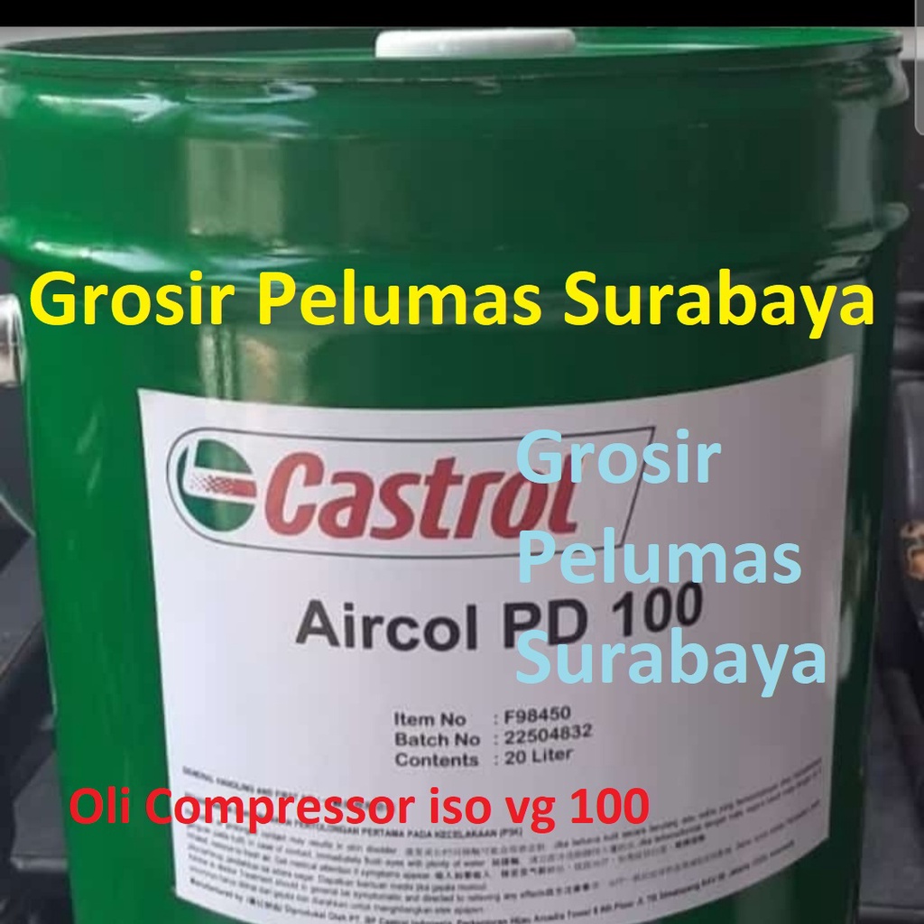 Jual oli Castrol Aircool Aircol CM MR PD iso vg 46 / 68 / 100 pail ...