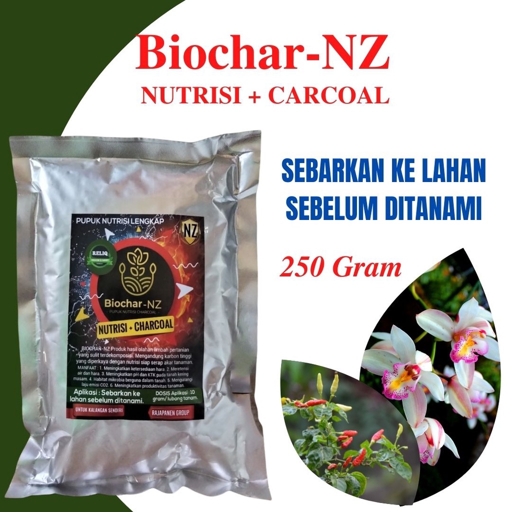 Jual Biochar - Nz Pupuk Organik Tanaman Anggrek, Carcoal Tinggi Karbon ...