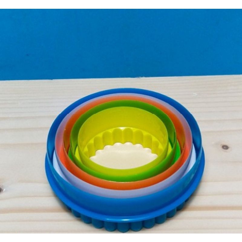 Jual ring cutter bulat round plastik / cetakan bento cookies kue kering ...