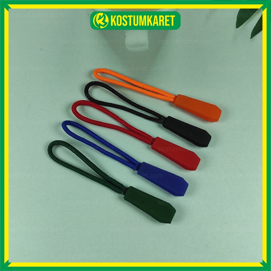 Jual [ ISI 100 PCS ] Zipper Puller Rubber 2 Sisi | Tarikan Resleting ...