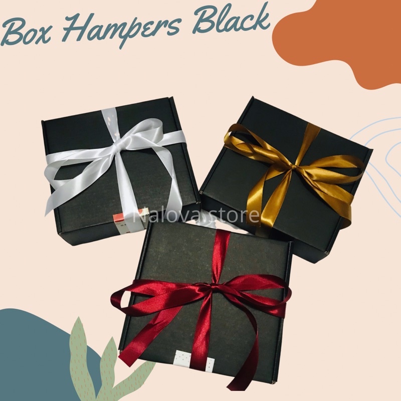 Jual (HITAM GRATIS REQUEST) Box Hampers/ Box Hadiah/ Kotak Hadiah/ Box ...