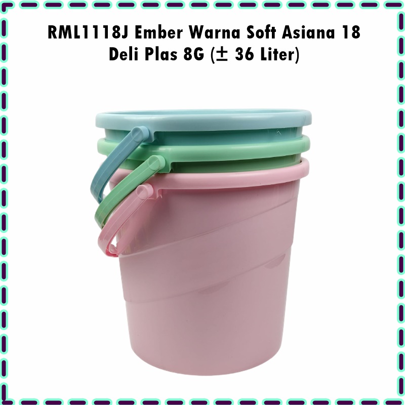 Jual [Sicepat Gokil/Shopee Express/ID Express] Ember Warna Soft Asiana ...