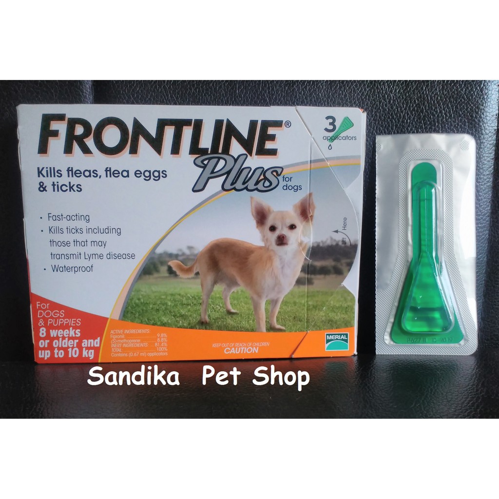 Jual Obat Kutu Anjing FRONTLINE PLUS DOG & PUPPIES Up To 10 KG - 1 ...