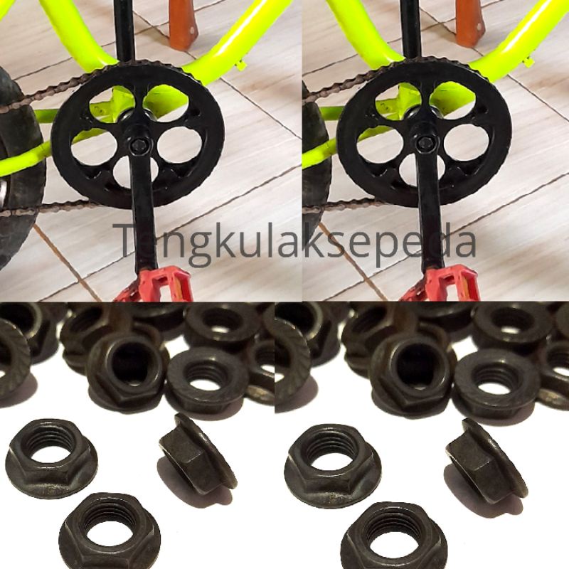 Jual Mur As Gir Tengah Crank Sepeda Mtb, Lipat Mur Kunci 14 | Shopee ...