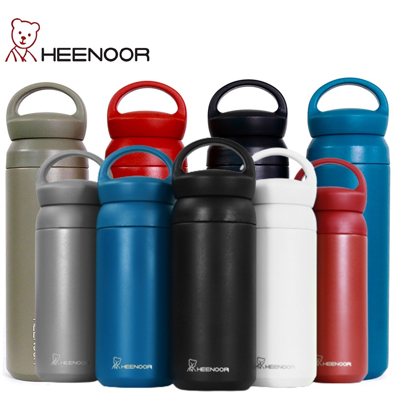 Jual HeeNoor Termos/Botol Air Minum Stainless Tahan Panas & Dingin 350ml & 500ml SUS 304 HN-26 ...