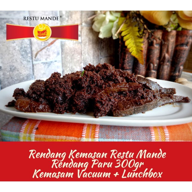 Jual RENDANG PARU RESTU MANDE 300 GR - MASAKAN PADANG | Shopee Indonesia