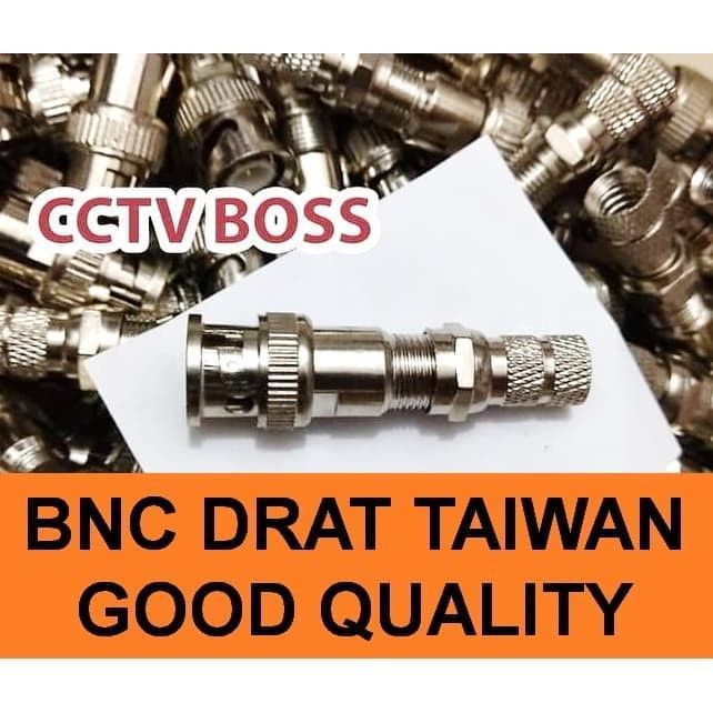 Jual KONEKTOR DRAT BNC TAIWAN ORIGINAL Untuk CCTV (Pasangan RG6) | Shopee Indonesia