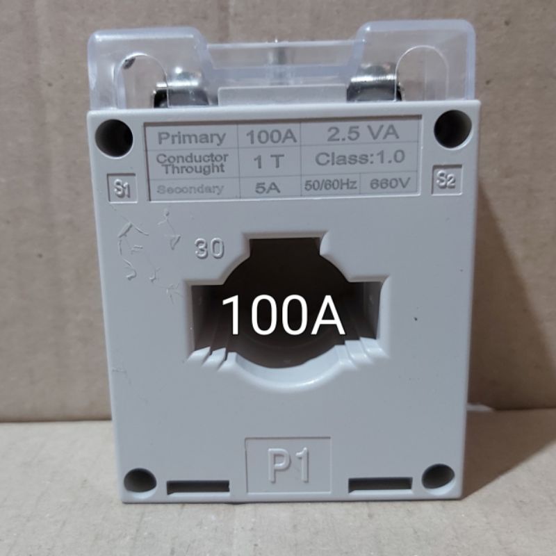 Jual CURRENT TRANSFORMER / CT PANEL 100 AMPERE / 100A / 100/5A | Shopee ...