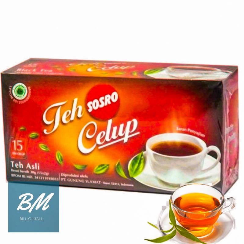 Jual Teh Celup Sosro isi 15 Pcs / Teh Sosro 15s GUNUNG SLAMAT / TEH ...