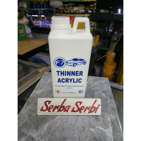 Jual (1LTR F7 ACRYLIC THINNER) Pelarut cat pu clear Nk | Shopee Indonesia