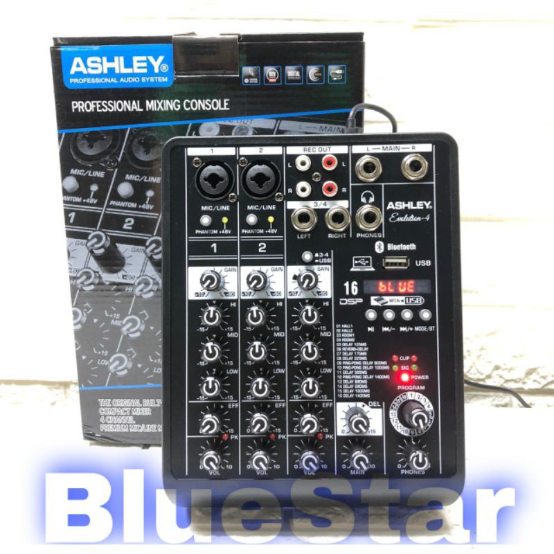 Jual Mixer Ashley Evolution 4 Original 4 Channel Bluetooth - Soundcard | Shopee Indonesia