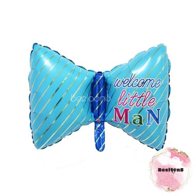 Jual Balon Foil Pita Welcome Little Man 70 cm / Balon Baby Shower ...