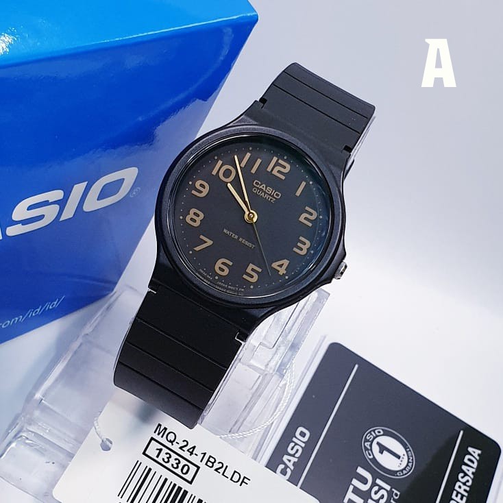 Jual Casio Original 100% Authentic Jam Tangan Unisex (MQ-24-1B2LDF) | Shopee Indonesia