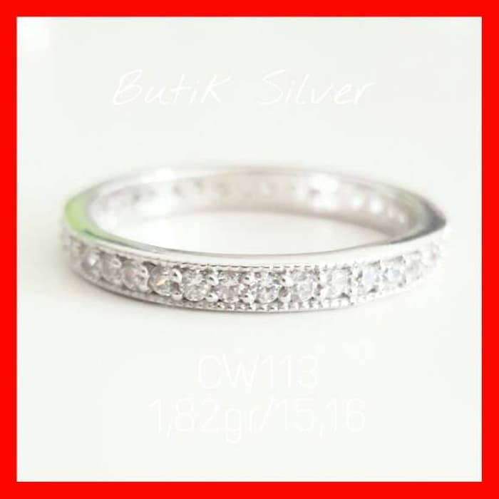 Jual Cincin Wanita Terbaru Terbaik Cincin Full Mata CW113 Perhiasan ...