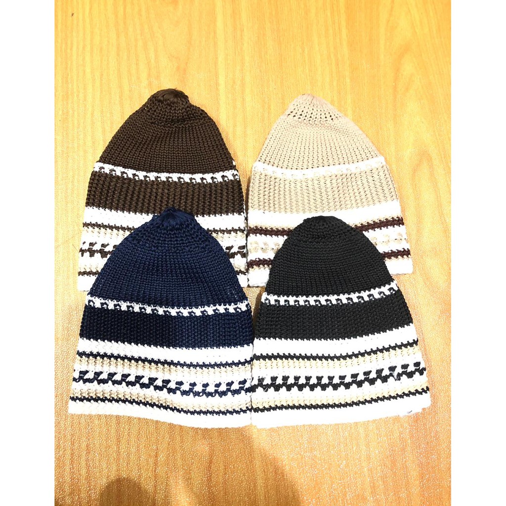 Jual PECI RAJUT PREMIUM CORAK PUTIH KUPLUK KOPIAH SONGKOK HAJI MUKENAH ...