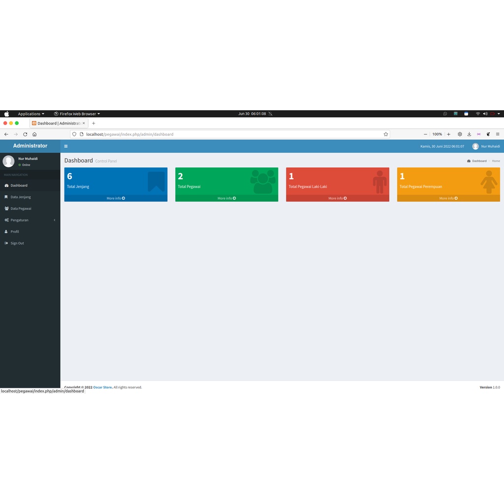 Jual Aplikasi Data Karyawan atau Pegawai Sederhana Berbasis Website dengan Framework CodeIgniter ...