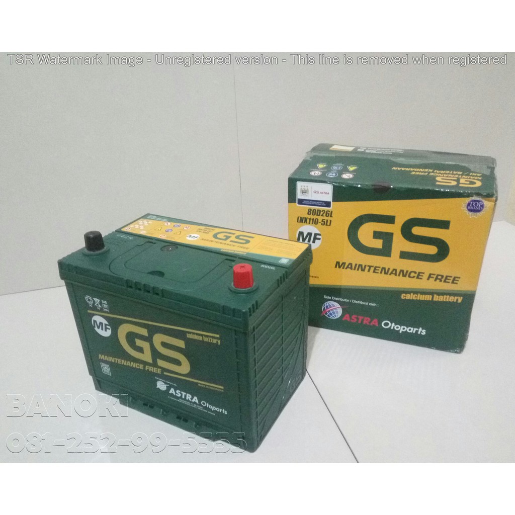 Jual Aki mobil Gs maintenence free 80D26L | Shopee Indonesia