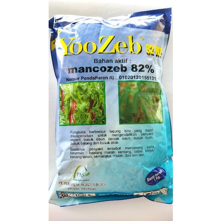Jual Fungisida YOOZEB 82WP 1kg, mankozeb biru, mancozeb biru | Shopee ...