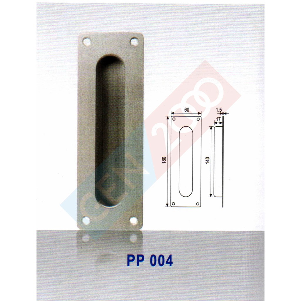 Jual Handel Pintu Tanam Kotak Door Pull Plate Dekkson PP 004 Door ...