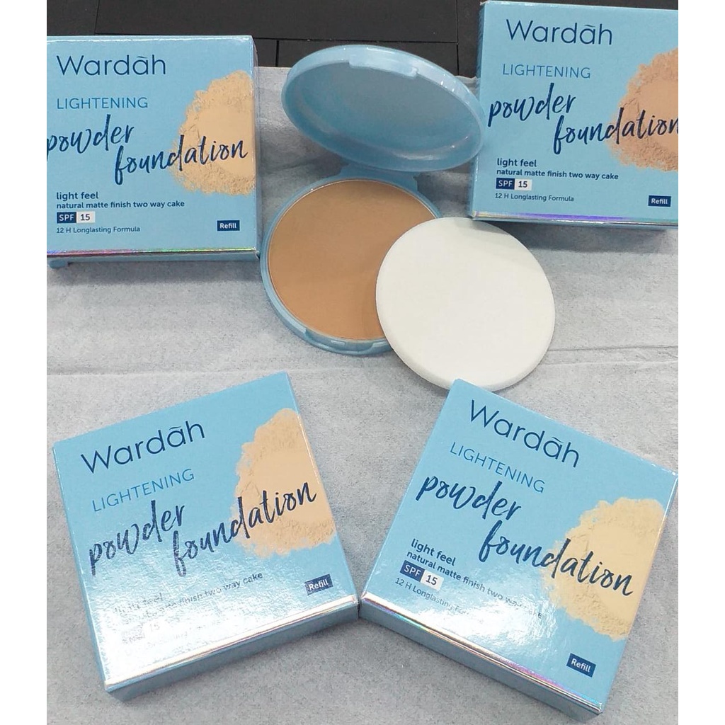 Jual WARDAH REFILL LIGHTENING POWDER FOUNDATION LIGHT FEEL SPF 15 (05 ...