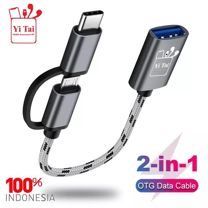 Jual OTG YI TAI 2IN1 TYPE C MICRO USB YT-21 YT-22 - SC | Shopee Indonesia