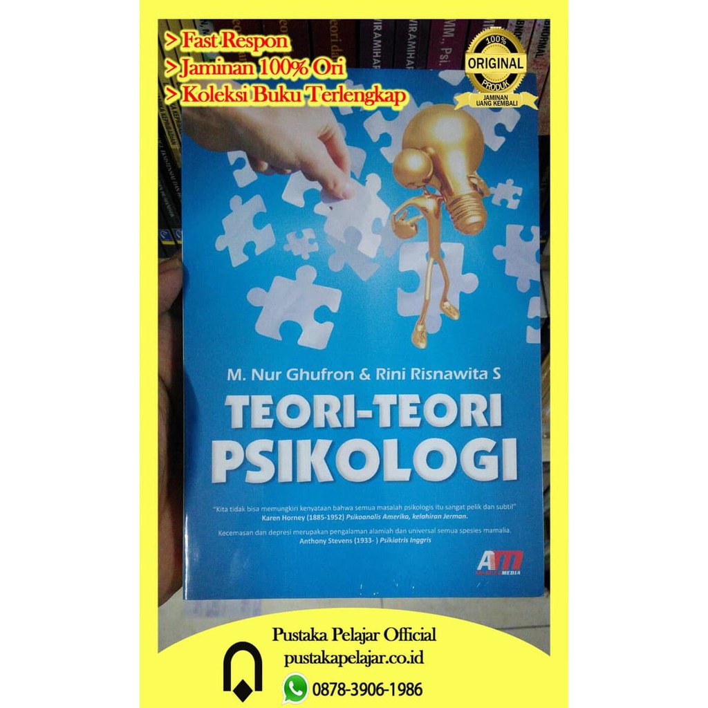 Jual BUKU TEORI-TEORI PSIKOLOGI - NUR GHUFRON - ARRUZZ MEDIA Original (PP) | Shopee Indonesia