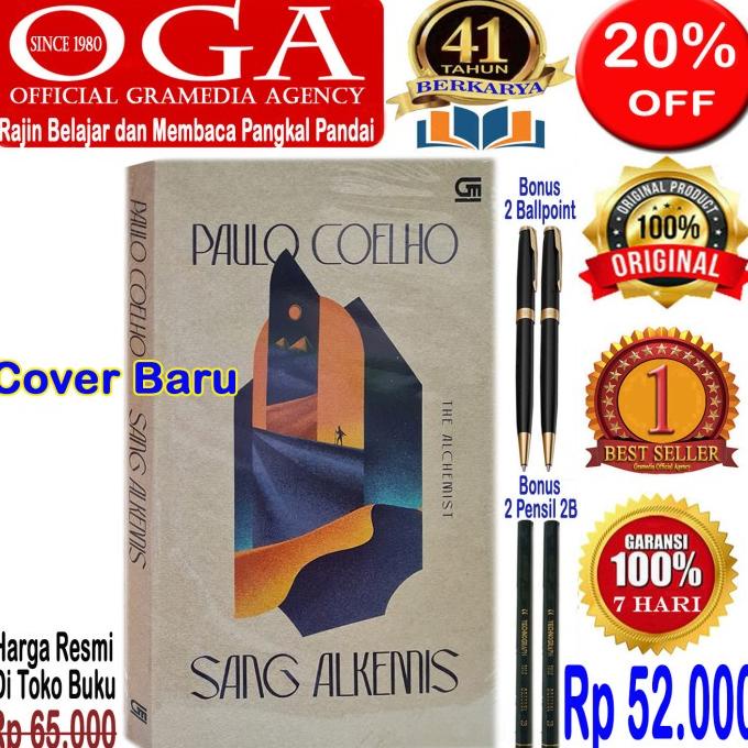 Jual Buku Novel Sang Alkemis - Paulo Coelho - Cover Baru - Original Cod ...