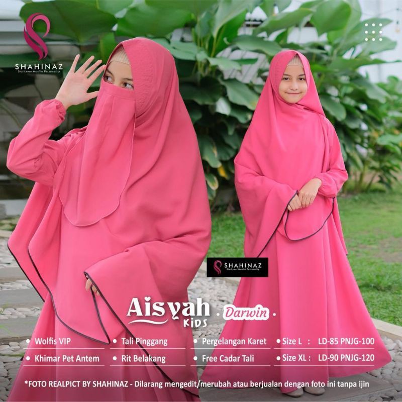 Jual Aisyah Kids By SHAHINAZ | Gamis Kids | Gamis Teen | Syar'i Set ...