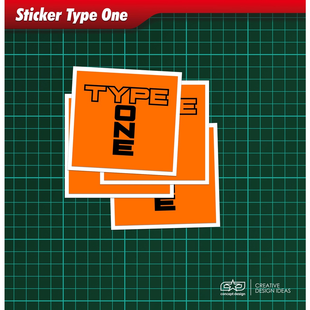 Jual Sticker Type One | Shopee Indonesia