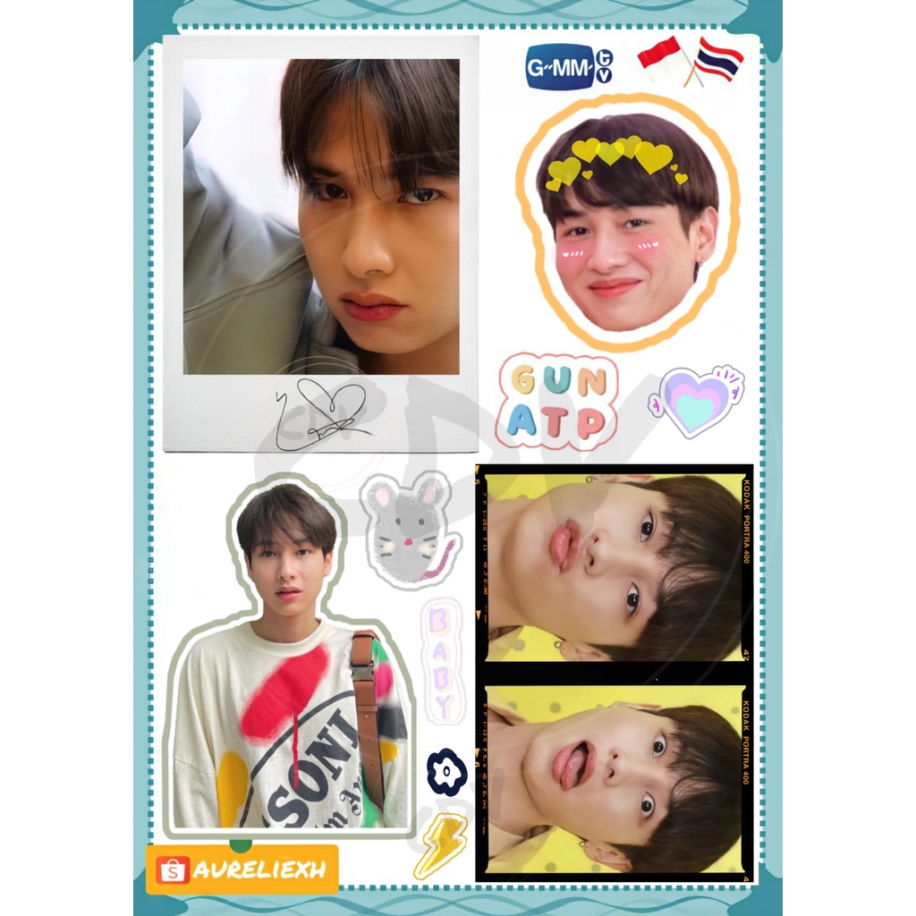 Jual STICKER GMMTV GUN ATTHAPHAN EDISI TTD | Shopee Indonesia