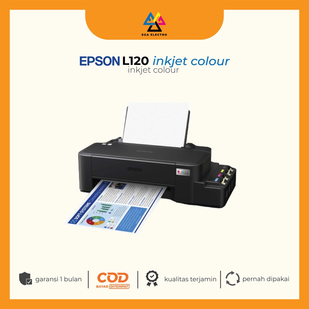 Jual Printer Warna Epson L120 + Tinta Baru Nozzle Full | Shopee Indonesia